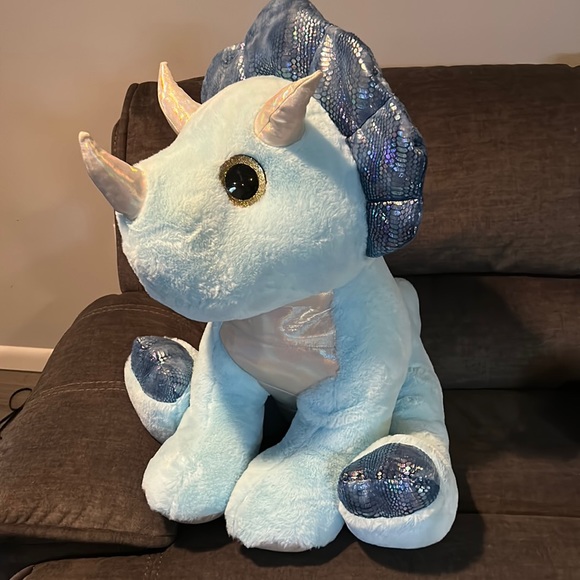 Hug Fun | Toys | Jumbo Blue Dinosaur Big Eye Plush Hug Fun | Poshmark